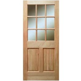 Cedrorana Door 9 Lite Half French 36in x 80in | H&B Hardware and Lumber Inc