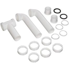 Center Outlet Continuous Waste 1-1/2in x 16in PVC | H&B Hardware and ...